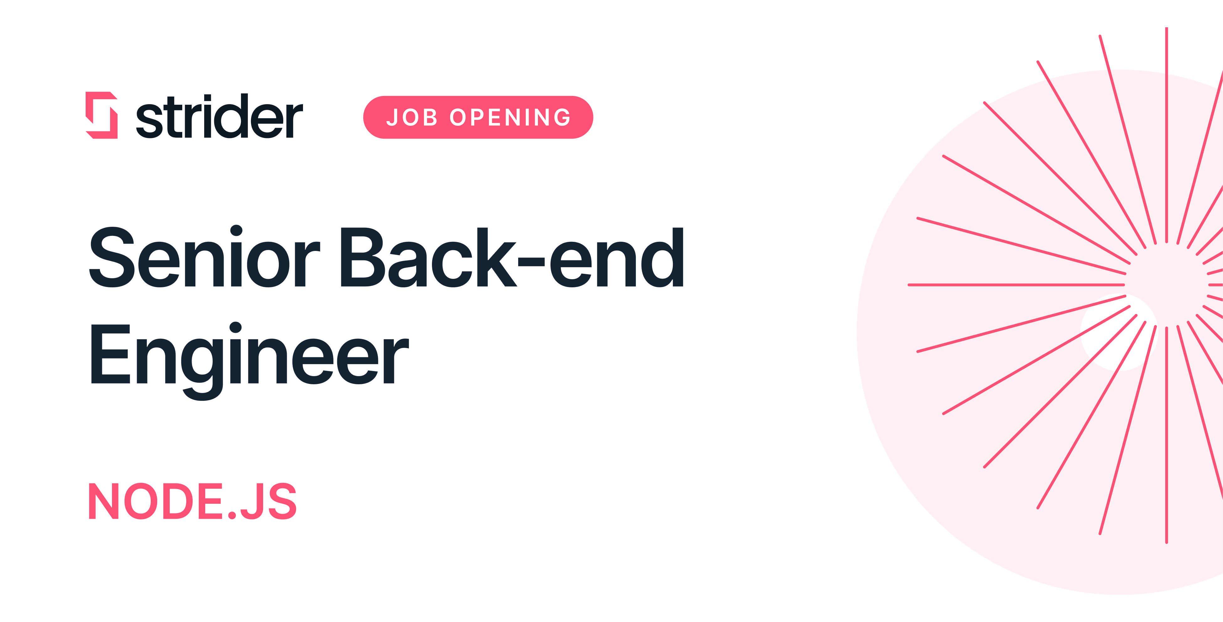 Senior Back-end Engineer - Node.js | Strider Jobs