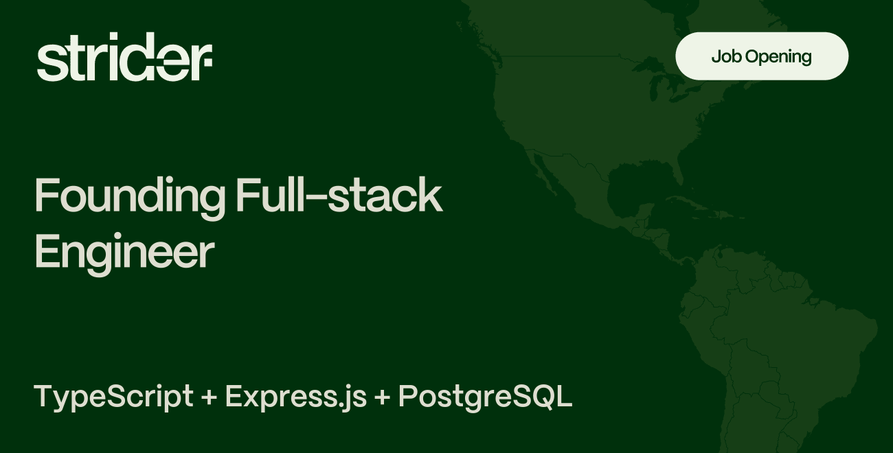 Founding Full-stack Engineer - TypeScript, Express.js - Artificial Intelligence / Machine ...
