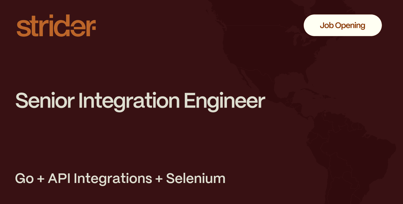 Senior Integration Engineer - Go, API Integrations - Logistics ...
